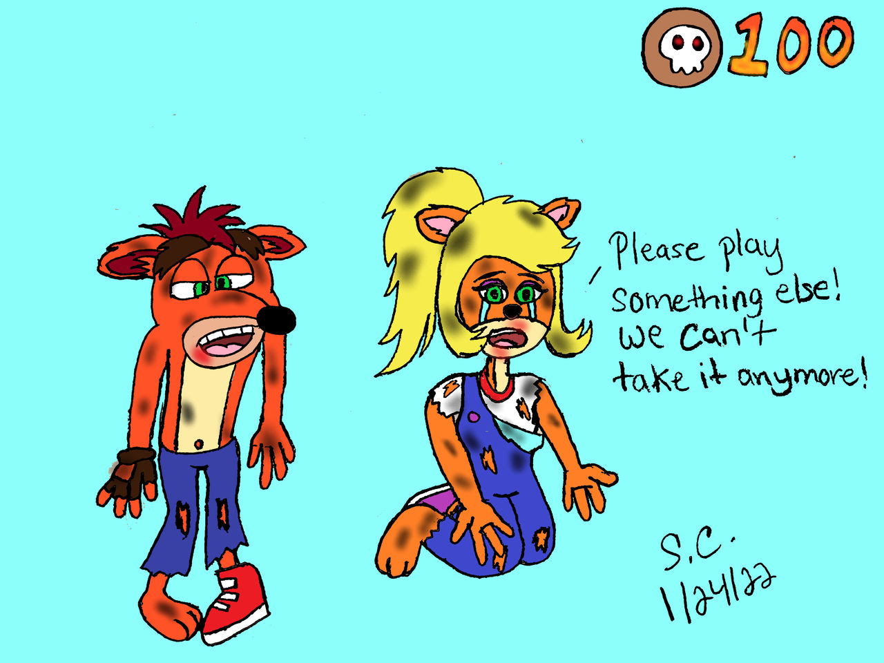 Crash And Coco Have Enough By Potoroogirl95 On Deviantart