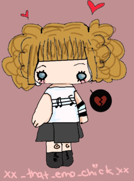 cute chibi emo girl by xXunderestimatedXx on DeviantArt