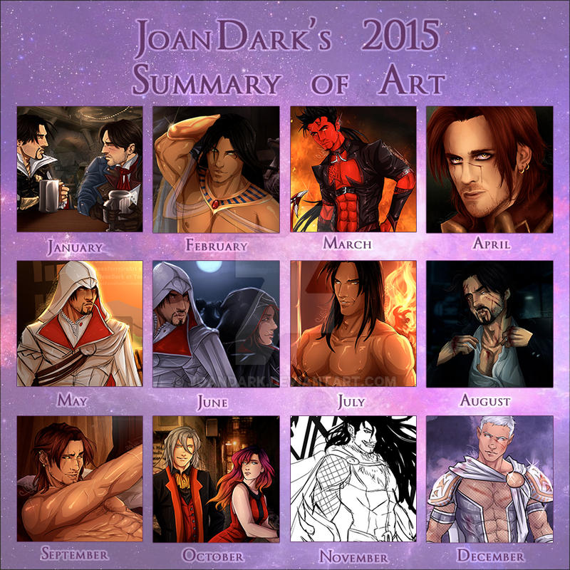 Joandarks 2015 Summary Art By Joandark On Deviantart