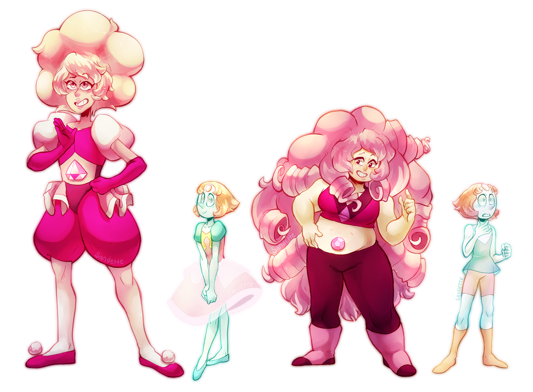Steven Universe Pink Diamond Pearl Rose Quartz By Sandette On Deviantart