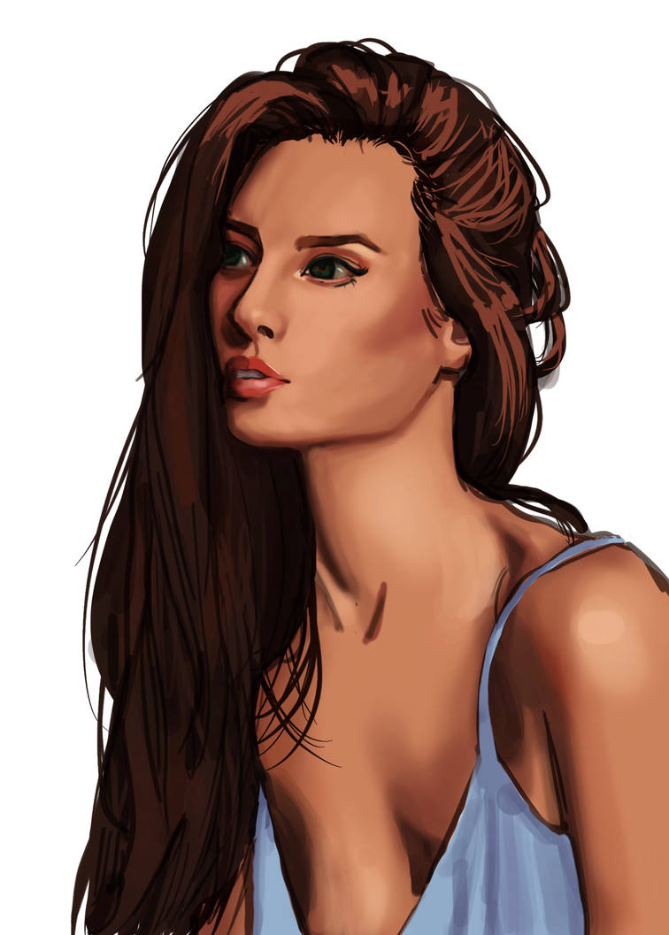 Female Portrait Study by HarmoniousRose on DeviantArt Female Portrait Study by HarmoniousRose on DeviantArt