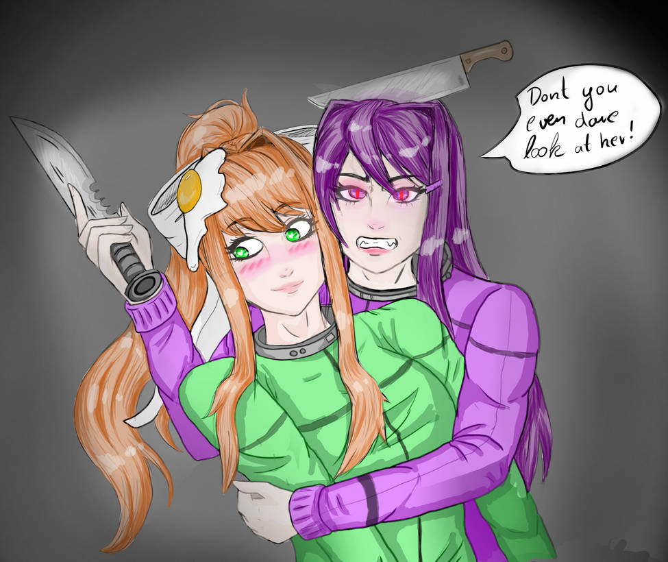 Yuri Monika Among Us By Angryqueen On Deviantart