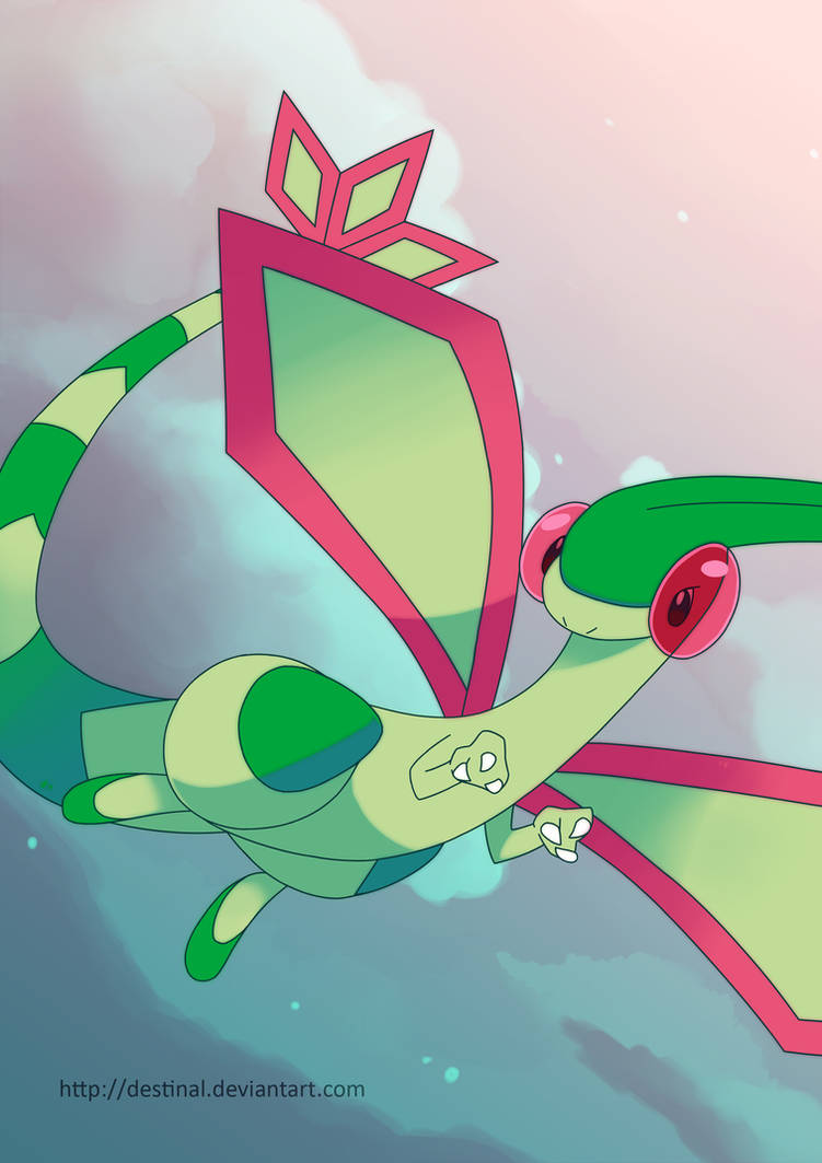 Flygon Poster By Crystal Ribbon On Deviantart