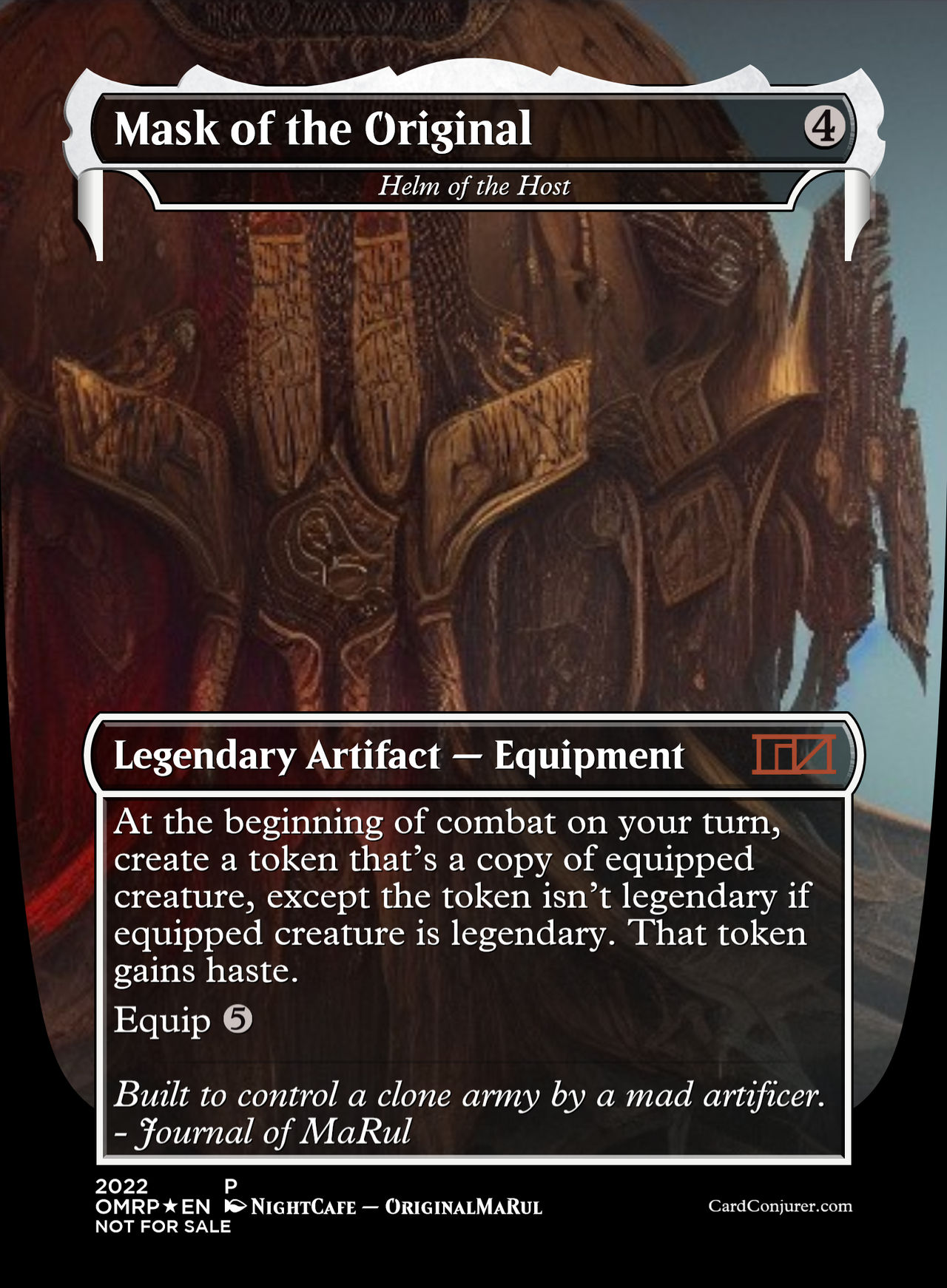 Helm of the Host (Mask of the Original) by OriginalMaRul on DeviantArt Helm of the Host (Mask of the Original) by OriginalMaRul on DeviantArt