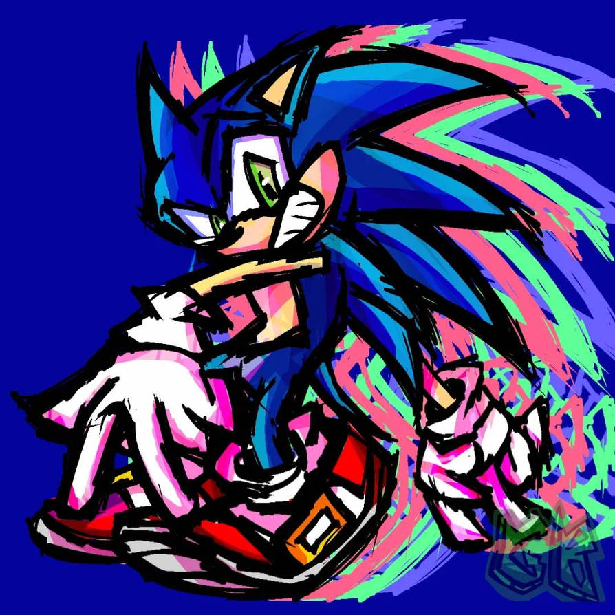 Sonic Yuji Uekawas Pose By Grebrawler On Deviantart