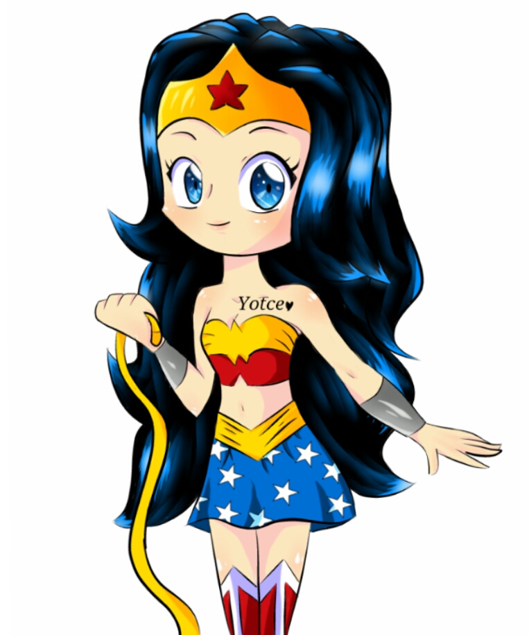 Wonder Woman Anime Chibi By Colettesonatilla On Deviantart