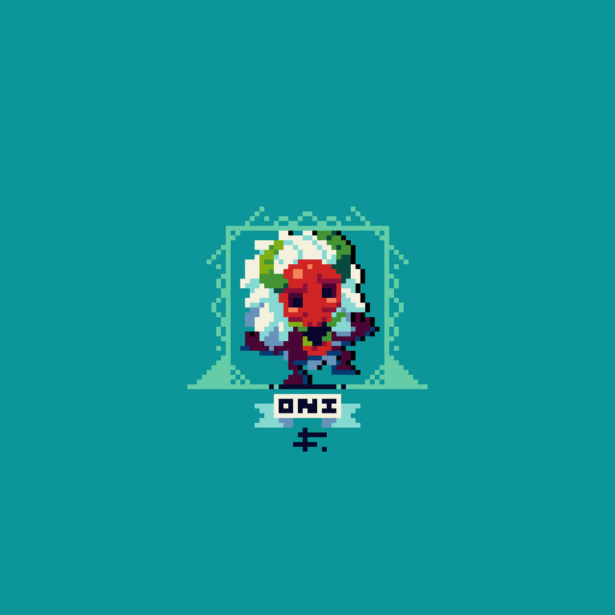 Oni Pixel Art By Foorajido On Deviantart