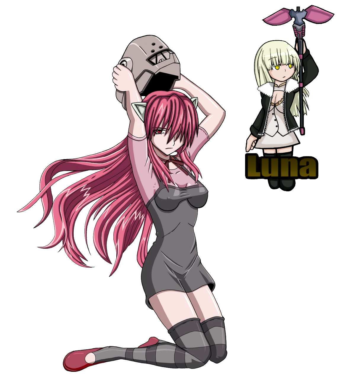 Lucy Elfen Lied Render By Lunaolivera On Deviantart
