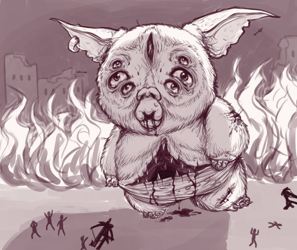 Cute Mutated Mogwai By Maggieexe On Deviantart
