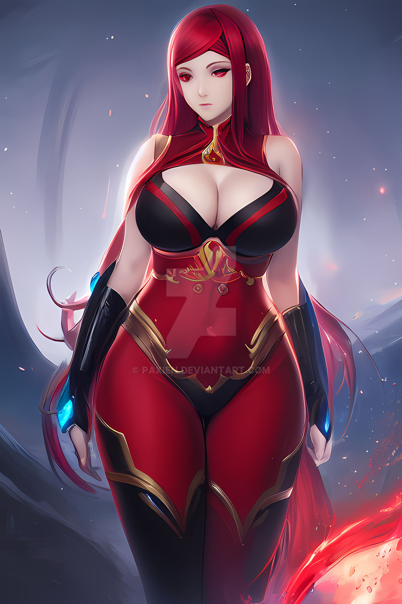 An Anime Art Of Beautiful Curvy Girl With White Gi By Paxien On Deviantart