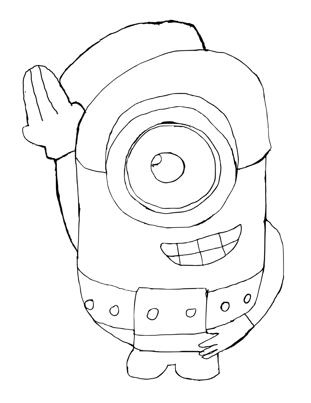 Minion Outline Template By Mralexedoh On Deviantart