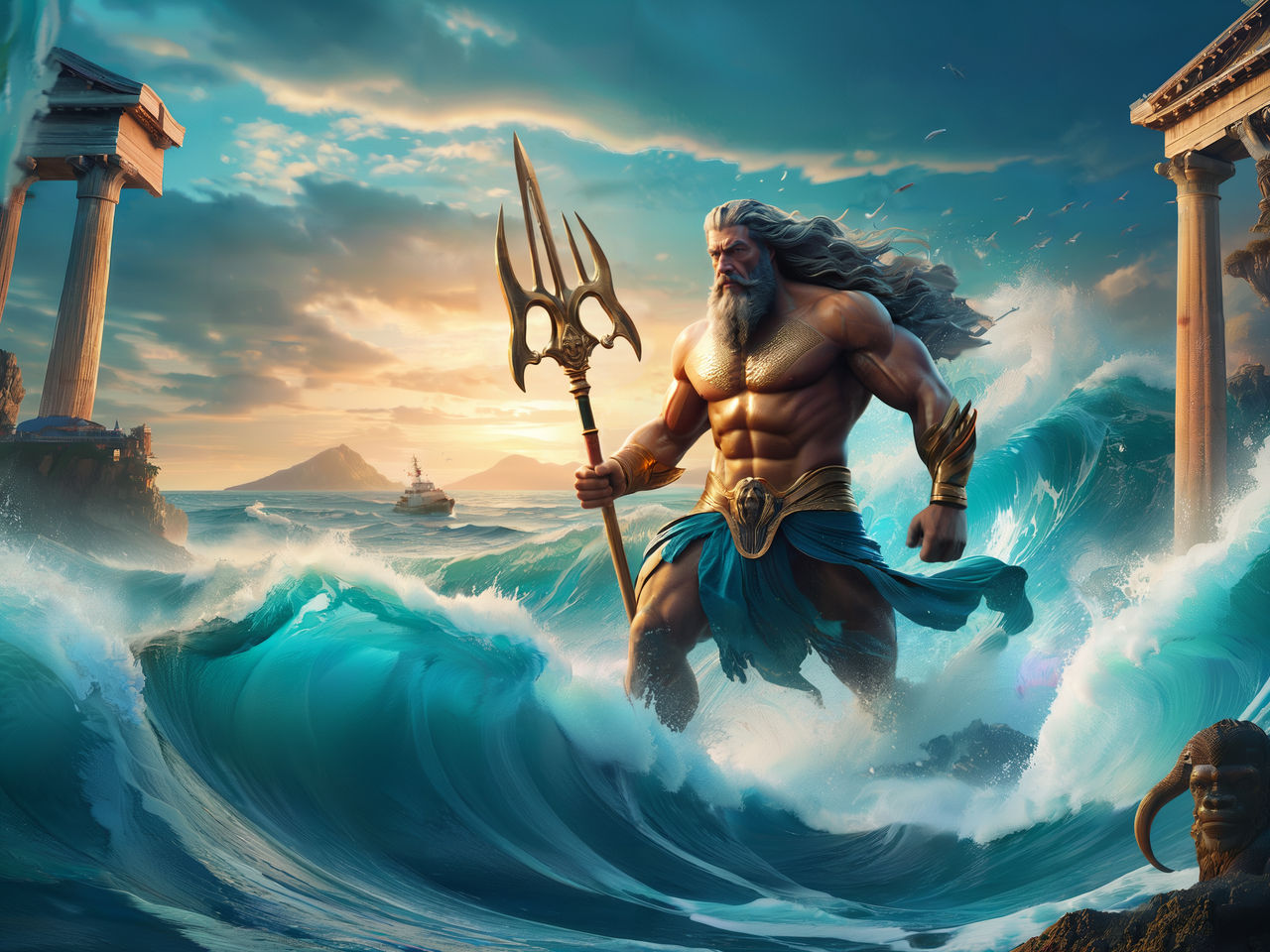 Greek God Poseidon By Neirosea On Deviantart