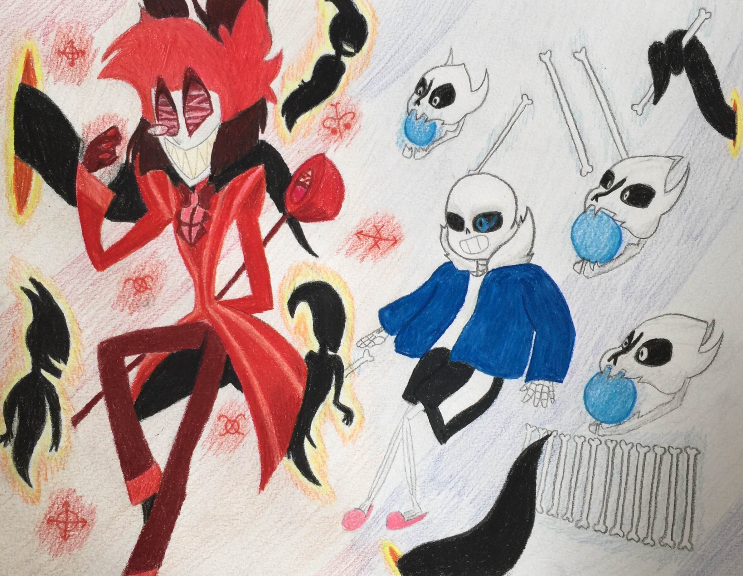Alastor Vs Sans By Thereelatraya On Deviantart