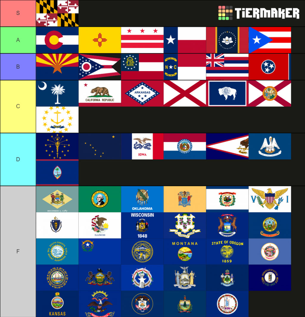 Flags Of The US Tier List By DeviantDane326 On DeviantArt flags-of-the-us-tier-list-by-deviantdane326-on-deviantart