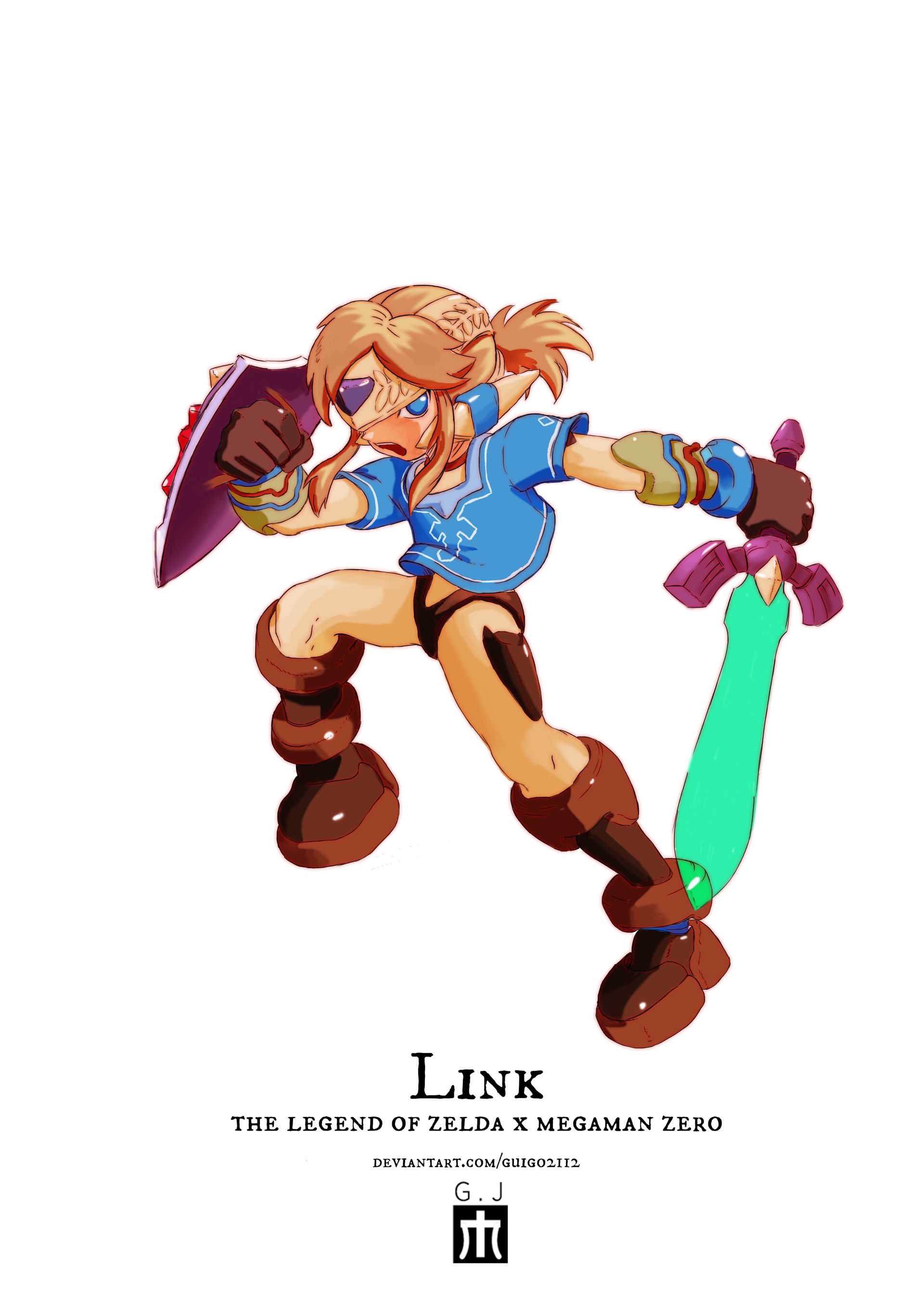 Link Megaman Zero Style By Guigo2112 On Deviantart