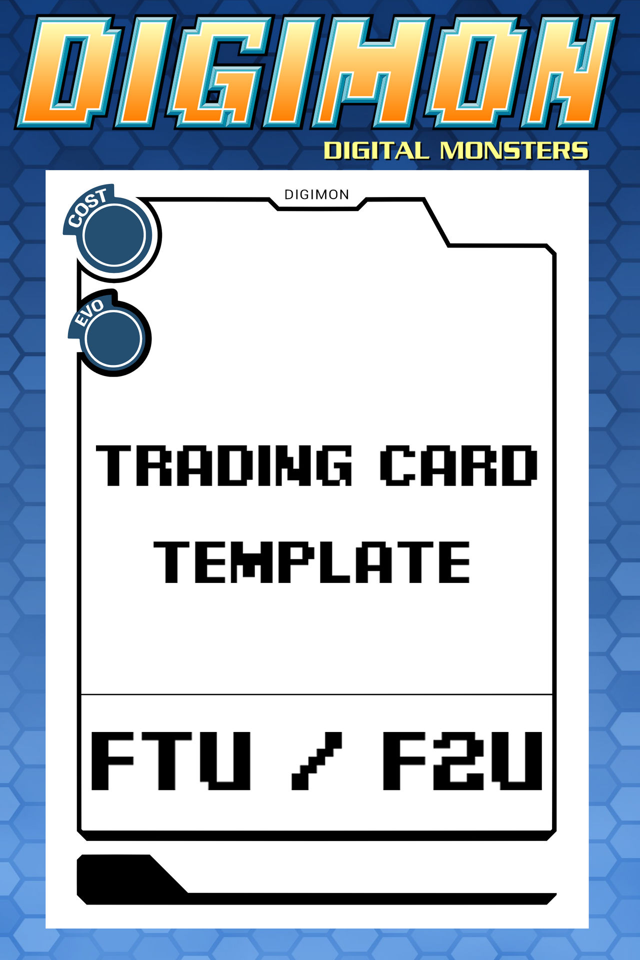 Digimon Card Template Ftu F2u By Lycanraptor On Deviantart