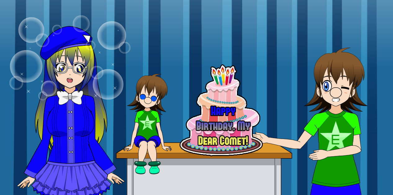 Kisekae Happy Birthday My Dear Comet By Megatoon1234 On Deviantart