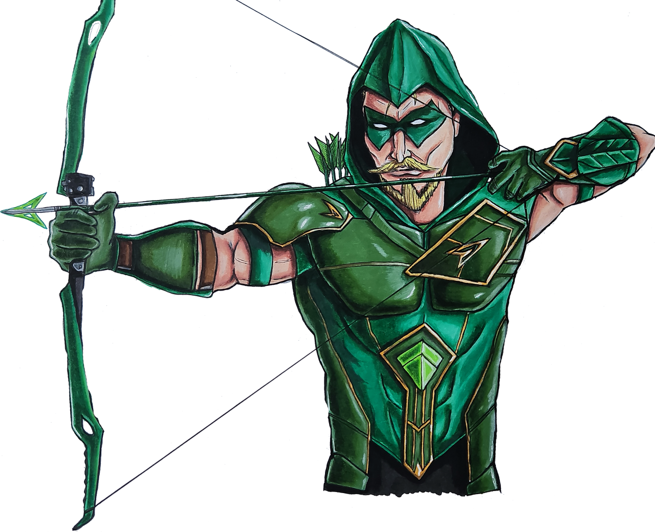 Green Arrow Dc Comics By Ntweedybirdart On Deviantart