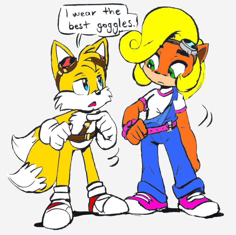Tails And Coco Who Has The Best Goggles By Clok Roo On Deviantart