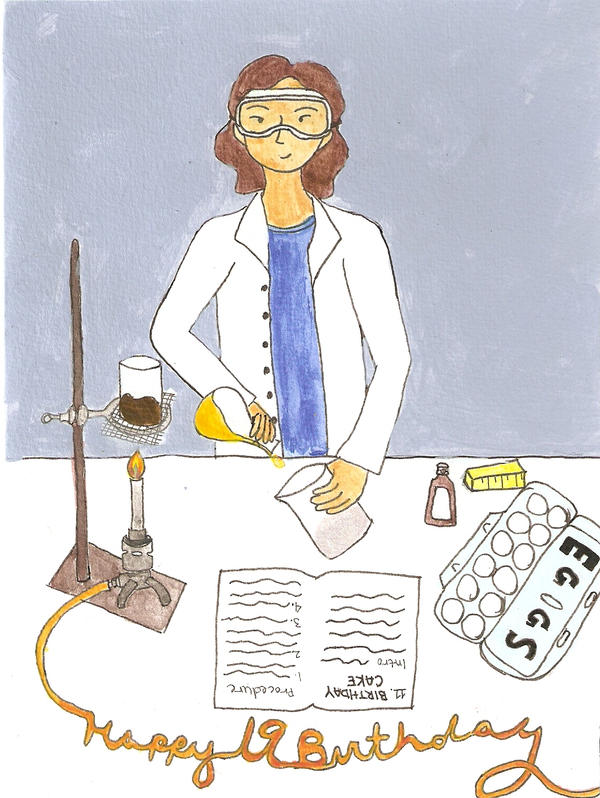 Scientist's Birthday Card by stillworkingonit on DeviantArt