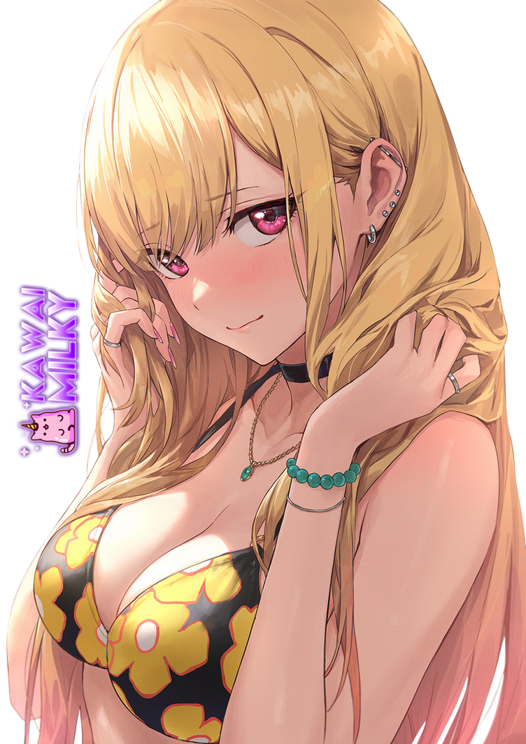 Kitagawa Marin Render 1 My Dress Up Darling By Kawaimilky On Deviantart