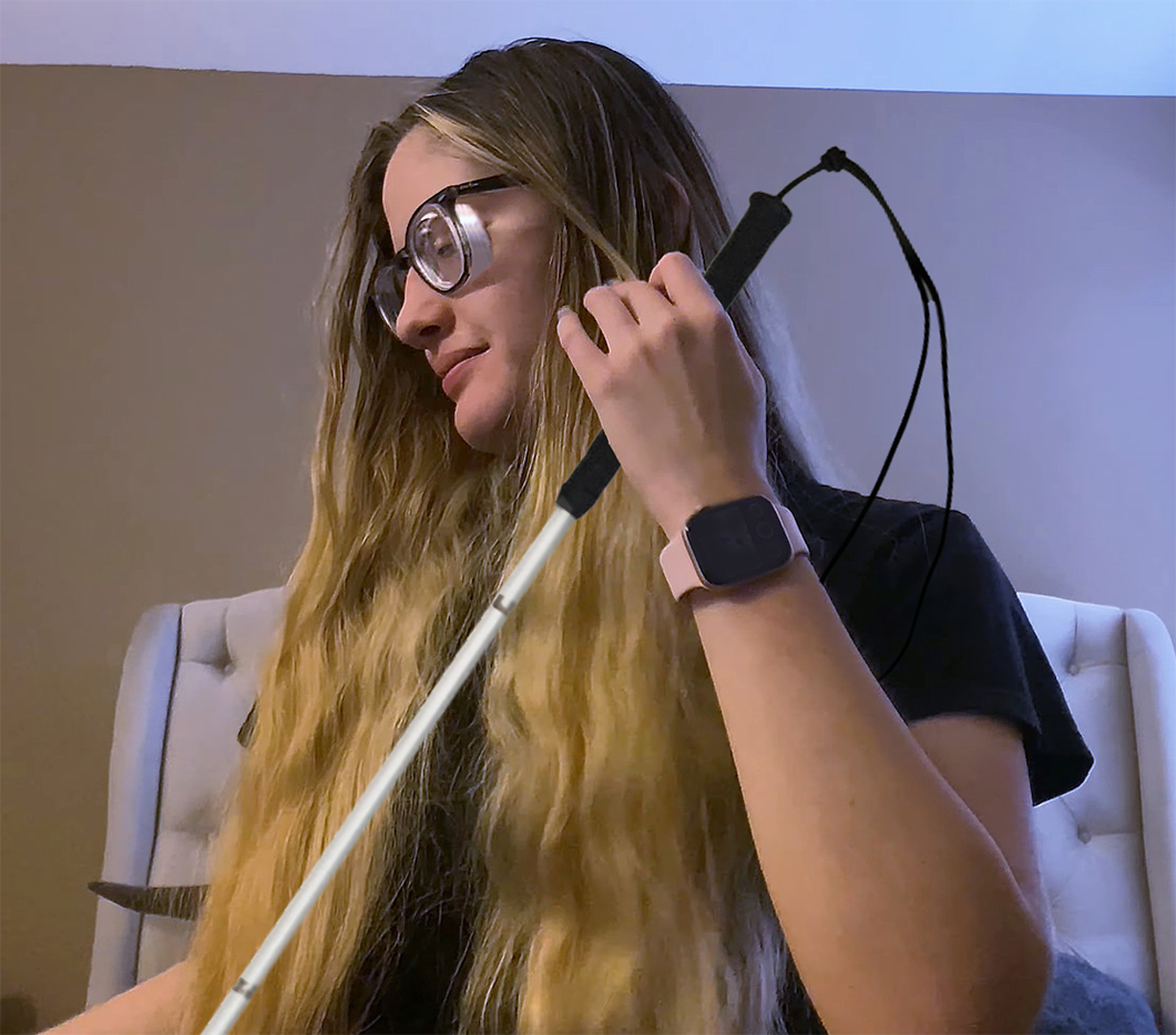 Thick Glasses And Whte Cane By Bobbylaurel On Deviantart
