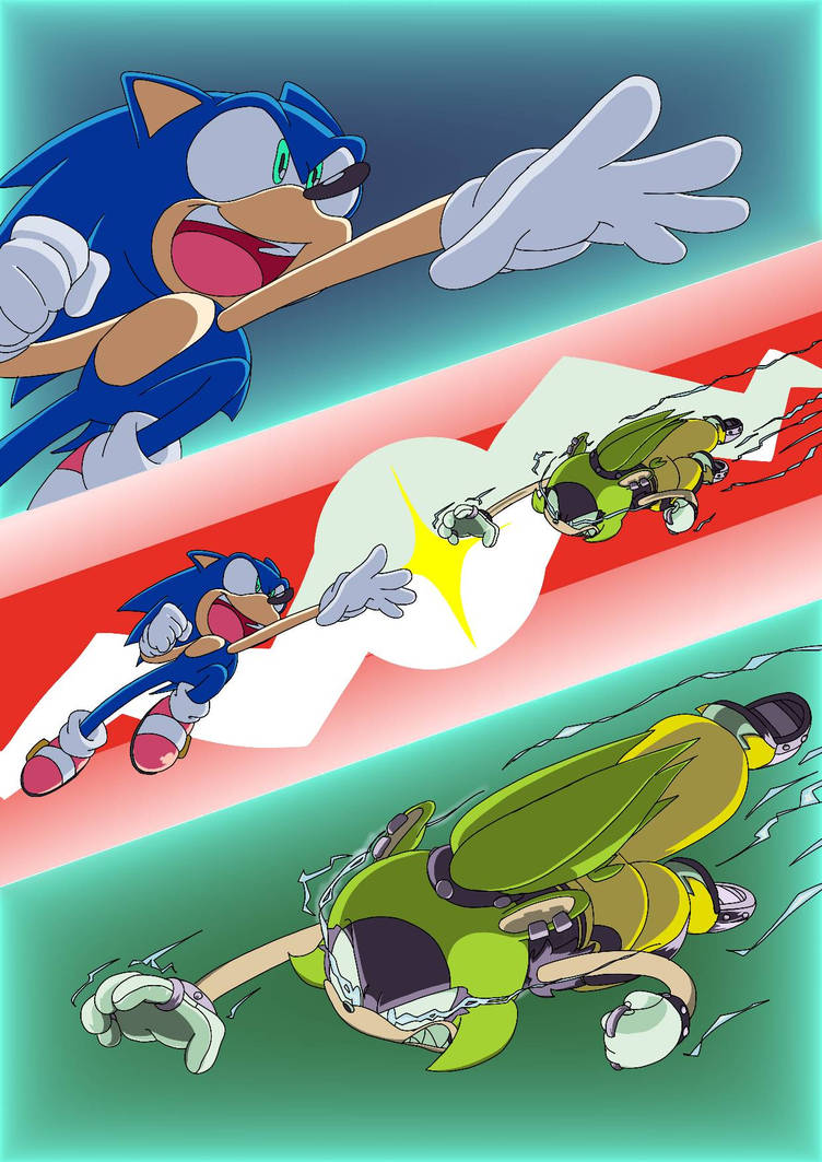 Sonic Vs Surge A Speedsters Battle By Soniclover261 On Deviantart