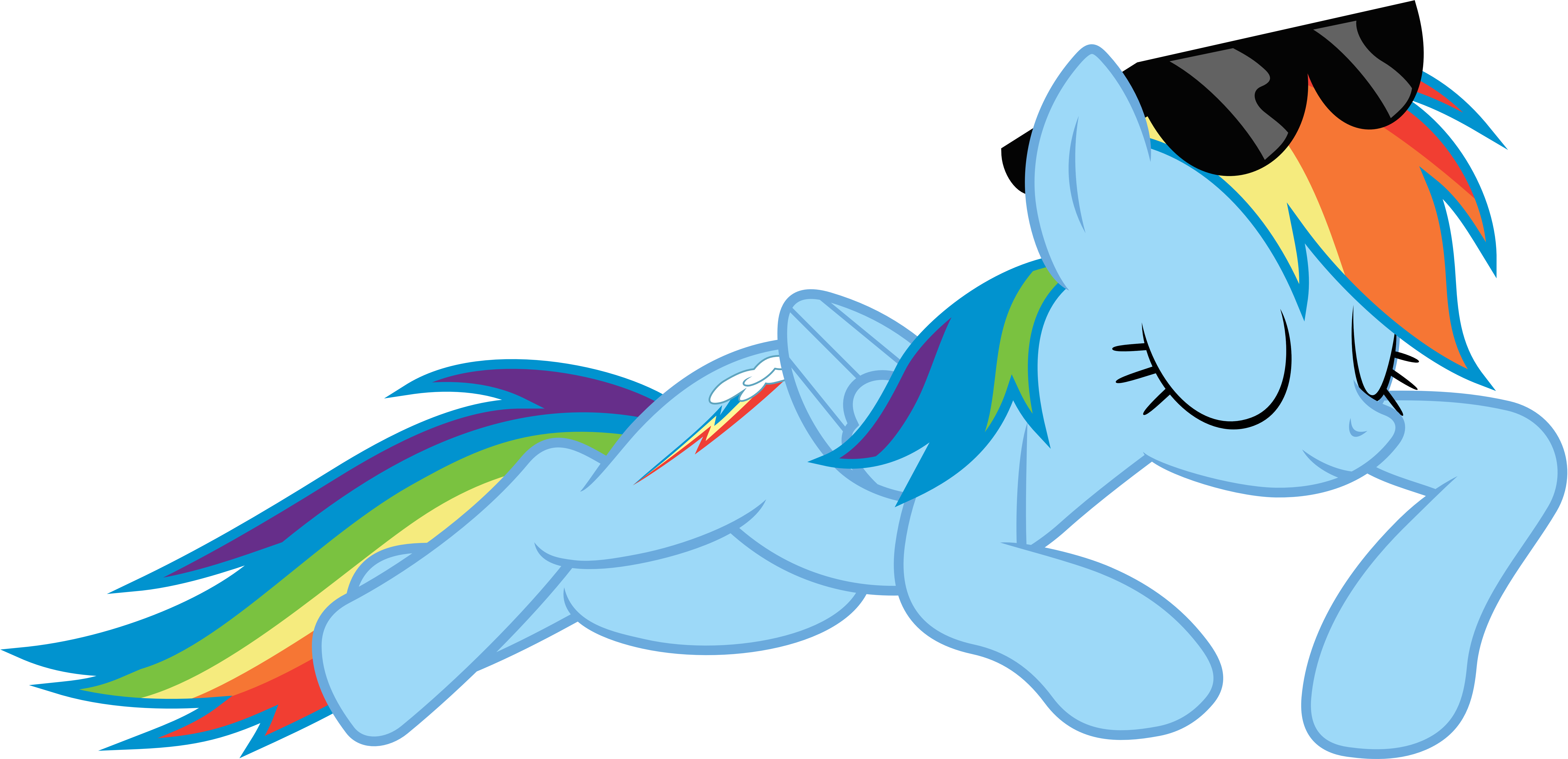 Rainbow Dash Lying Down By 90sigma On Deviantart