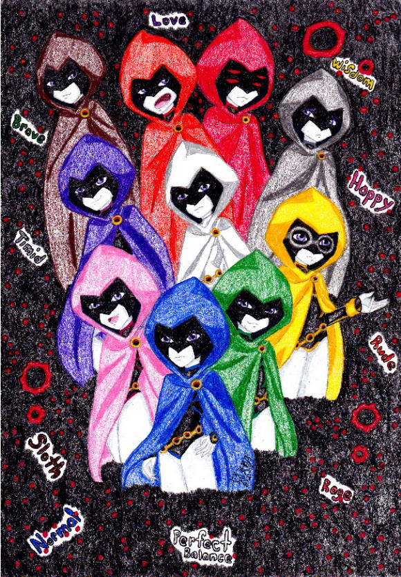 Raven And Her Personalities By Isisconstantine On Deviantart