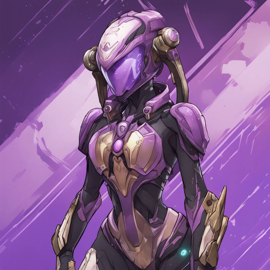 Lotus Warframe Anime Ciberpunk Violet 2 By Njtarkan On Deviantart