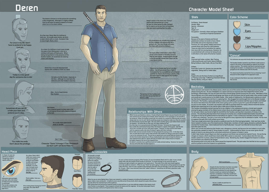 Deren Character Sheet by Ulario on DeviantArt Deren Character Sheet by Ulario on DeviantArt