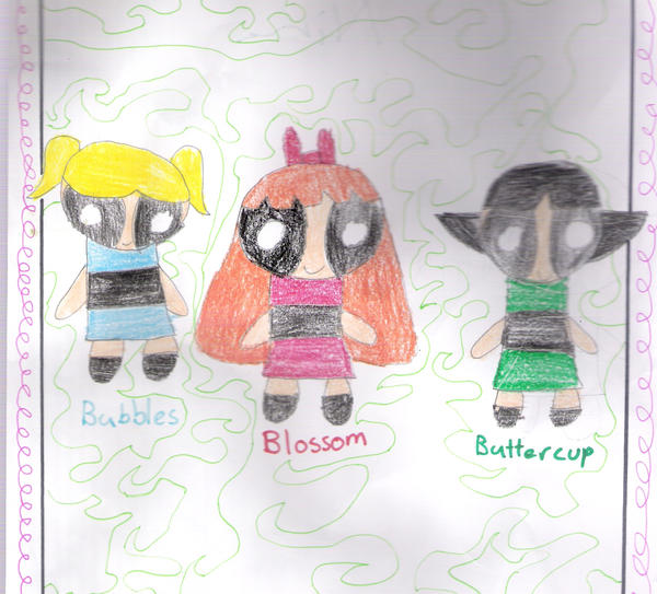 Power Puff girls by lucky-horseshoe on DeviantArt