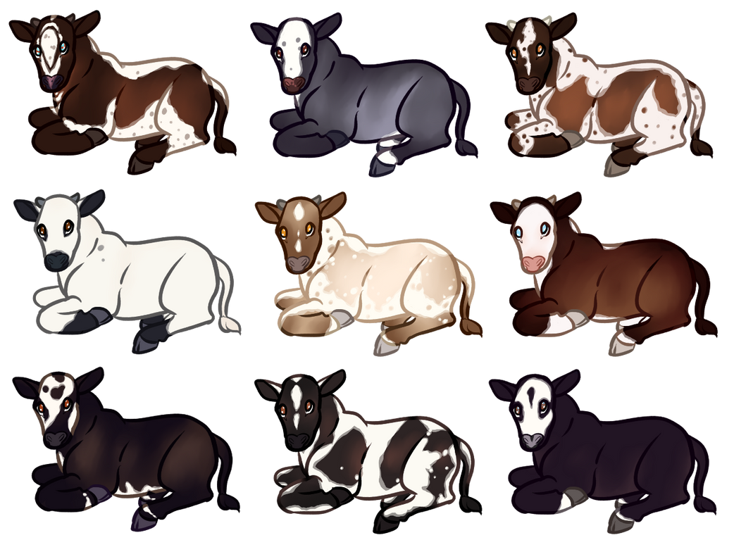 Cattle Import Sheet 1 Calves By Luckdown On Deviantart