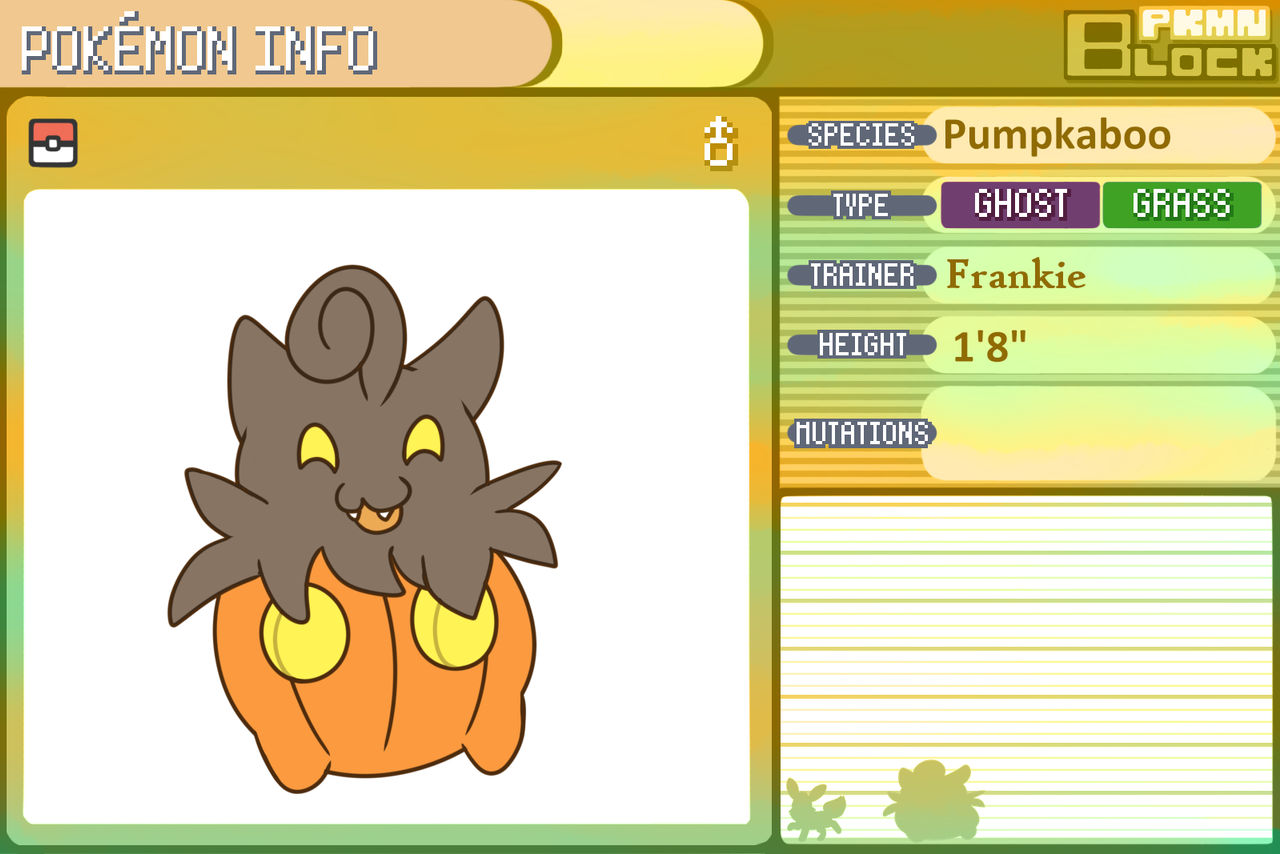 Pkmn Block Pumpkaboo By Luckdown On Deviantart
