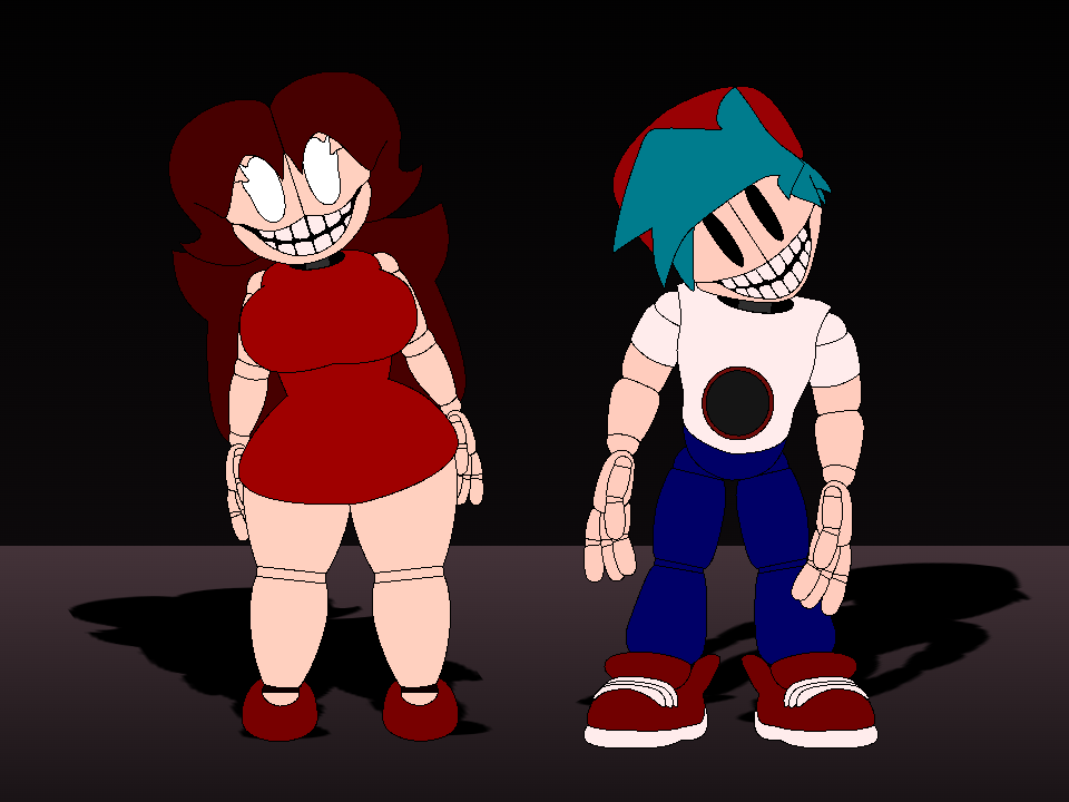 Animatronic Bf And Gf Dnb Extended Art By Dominickartsrabbit75 On Deviantart