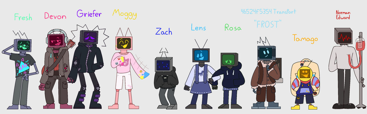Younger Robot Ocs Lineup By Shadowthedragoncat On Deviantart