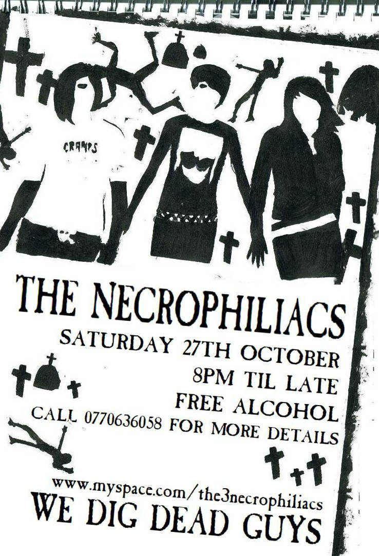 The Necrophiliacs poster1.1 by deehumidifier on DeviantArt