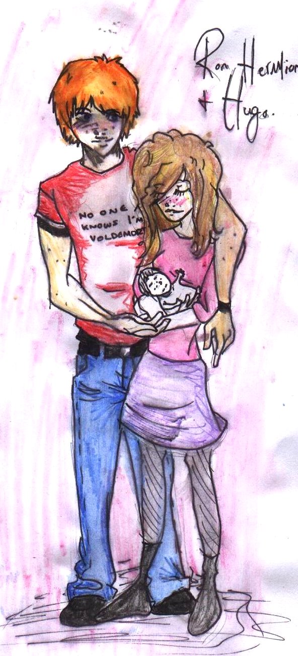 Ron Hermione Hugo Coloured By Yasuzoma On Deviantart
