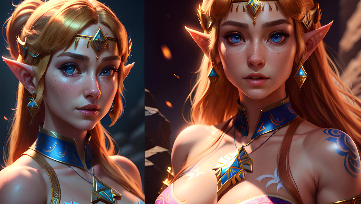 Graceful Guardian Princess Zelda Wallpaper 03 By Artificialvisions On