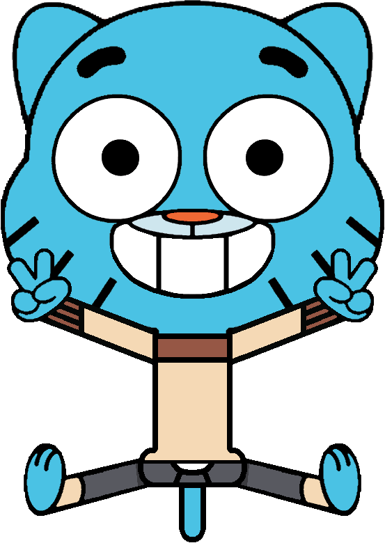Gumball Watterson Amazing Jump Pose Fanart By Mfsjst On Deviantart