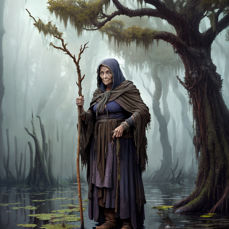 Swamp Witch Fantasy Character By Ficklevectors On Deviantart