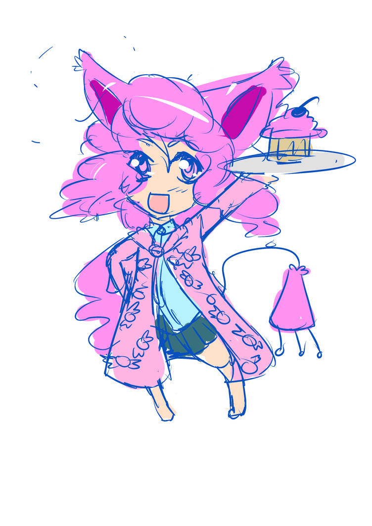 Skitty gijinka sketch by Leefuu on DeviantArt Skitty gijinka sketch by Leefuu on DeviantArt
