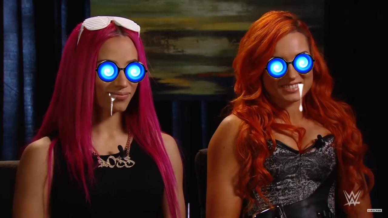 Request Becky Lynch Sasha Banks Hypnotic Glasses By Glass1623 On Deviantart