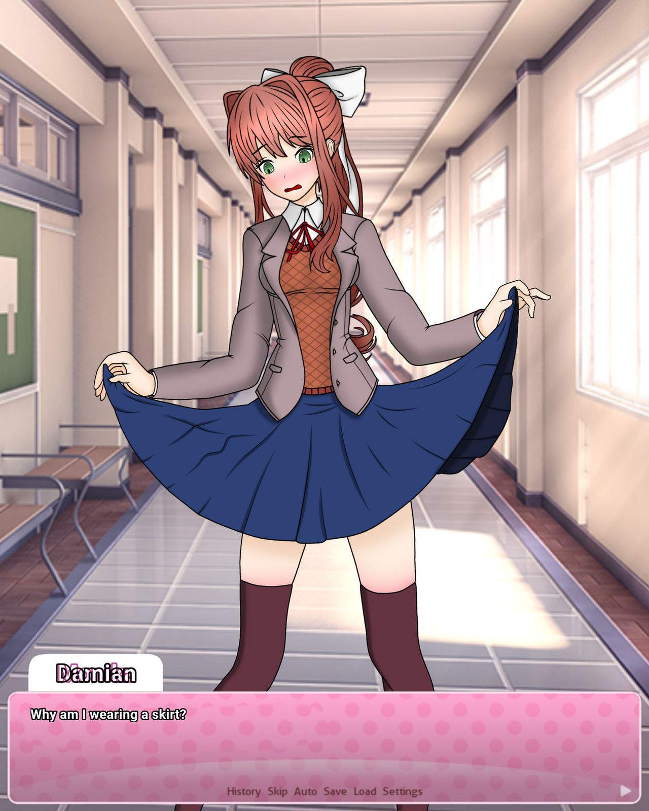 Damian As Monika Ddlc Tg By Msmystica On Deviantart