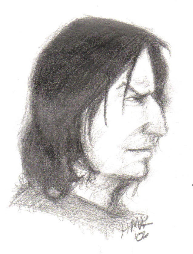 +Snape+ Profile Sketch by Purrfection67 on DeviantArt