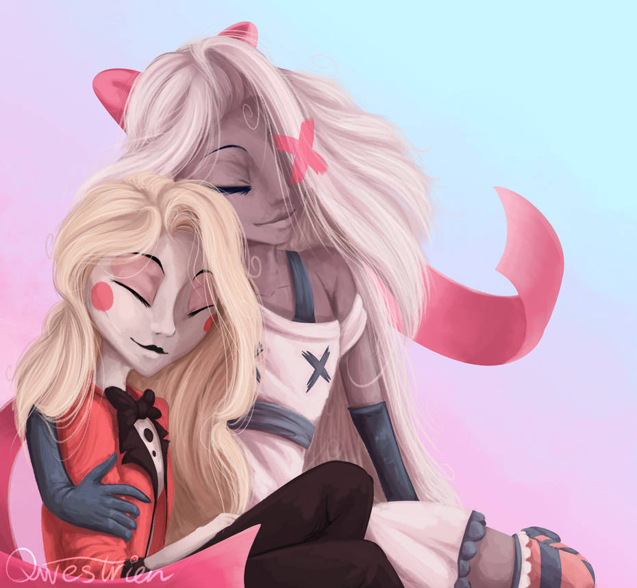 Hh Charlie And Vaggie By Qwestrien On Deviantart
