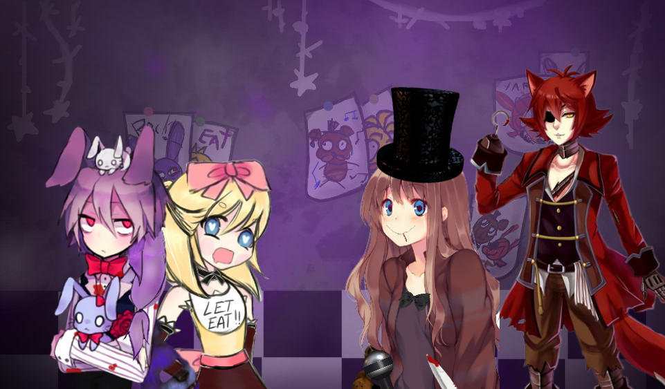 Bonnie Freddy Chica Foxy By Lynn2o09 On Deviantart