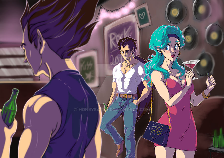 Dbz Love Triangle By Honeyeater On Deviantart
