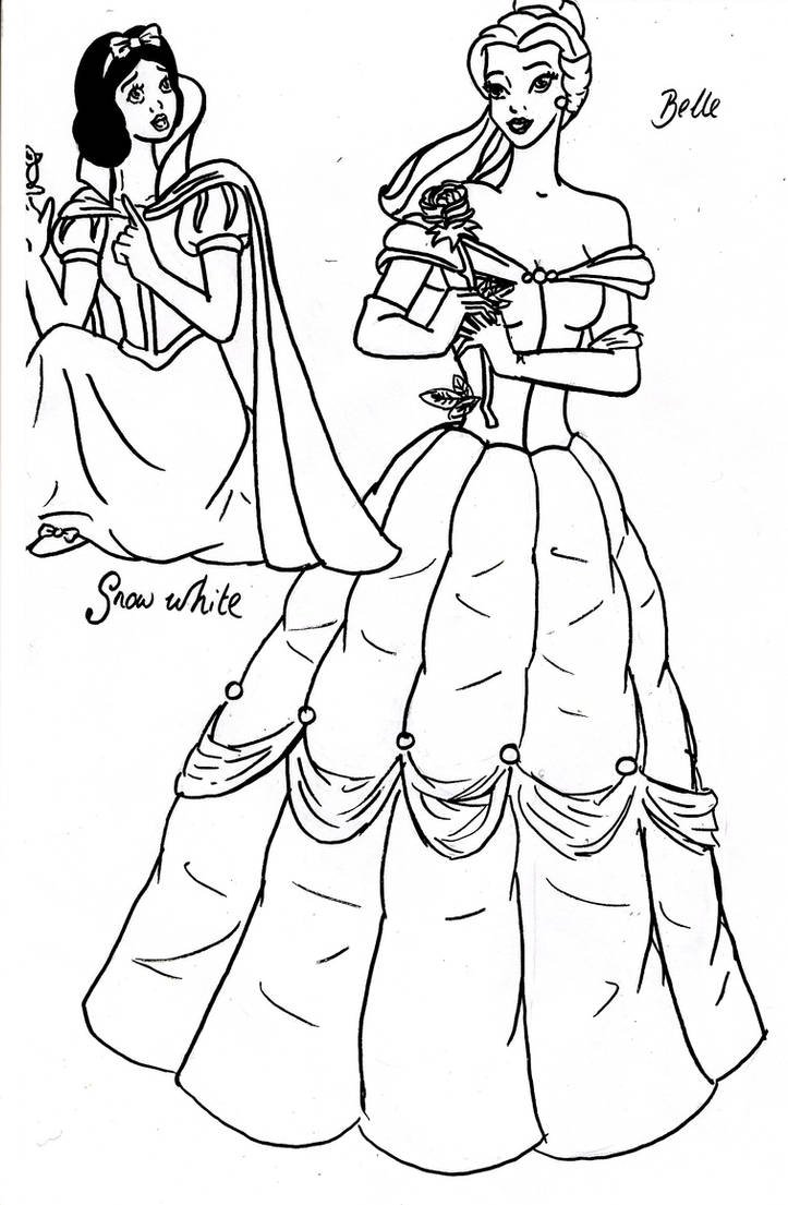 belle and snow whiteeee by disney-princess-yum on DeviantArt