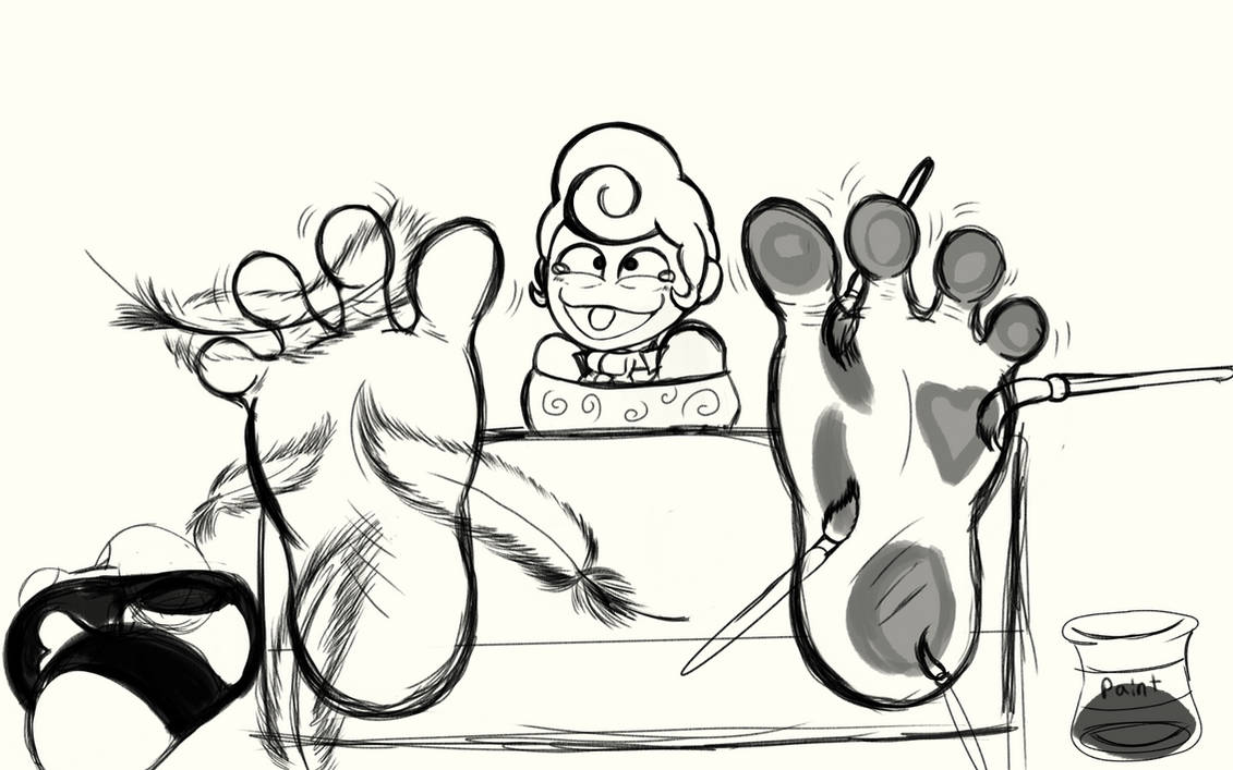 Tickle Me Wally Darling Sketch By Kawaiicartoonfeet77 On Deviantart